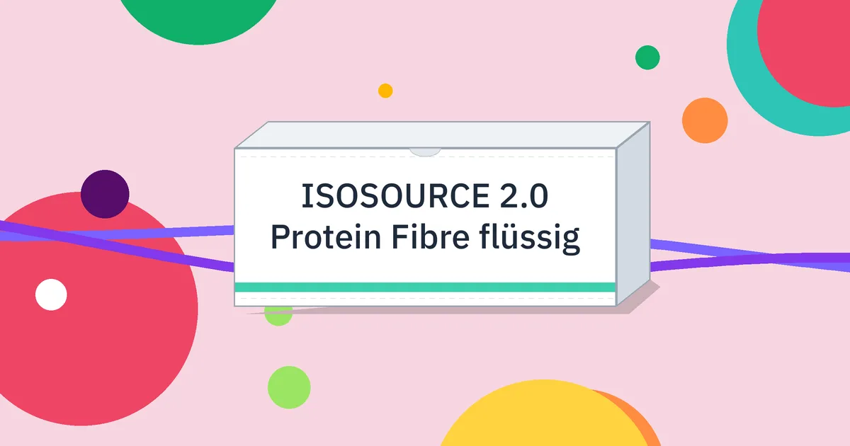 Symbolbild: Packung mit der Aufschrift ISOSOURCE 2.0 Protein Fibre flüssig (PZN 14006437) – Verfügbarkeit und Bezug in Apotheken in Frankfurt am Main