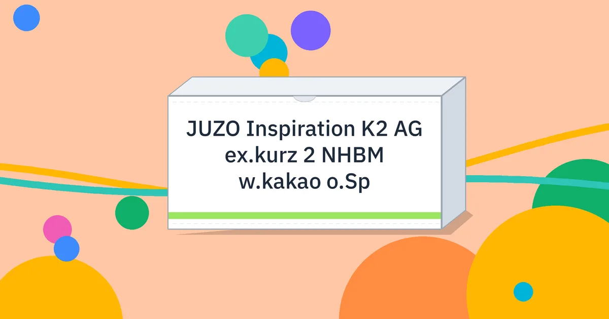 Symbolbild: Packung mit der Aufschrift JUZO Inspiration K2 AG ex.kurz 2 NHBM w.kakao o.Sp (PZN 14962168) – Verfügbarkeit und Bezug in Apotheken in Frankfurt am Main