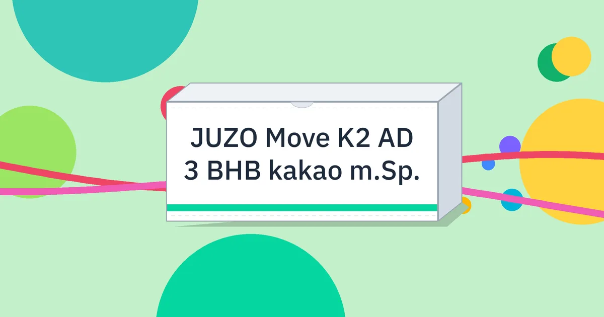 Symbolbild: Packung mit der Aufschrift JUZO Move K2 AD 3 BHB kakao m.Sp. (PZN 18539403) – Verfügbarkeit und Bezug in Apotheken in Frankfurt am Main