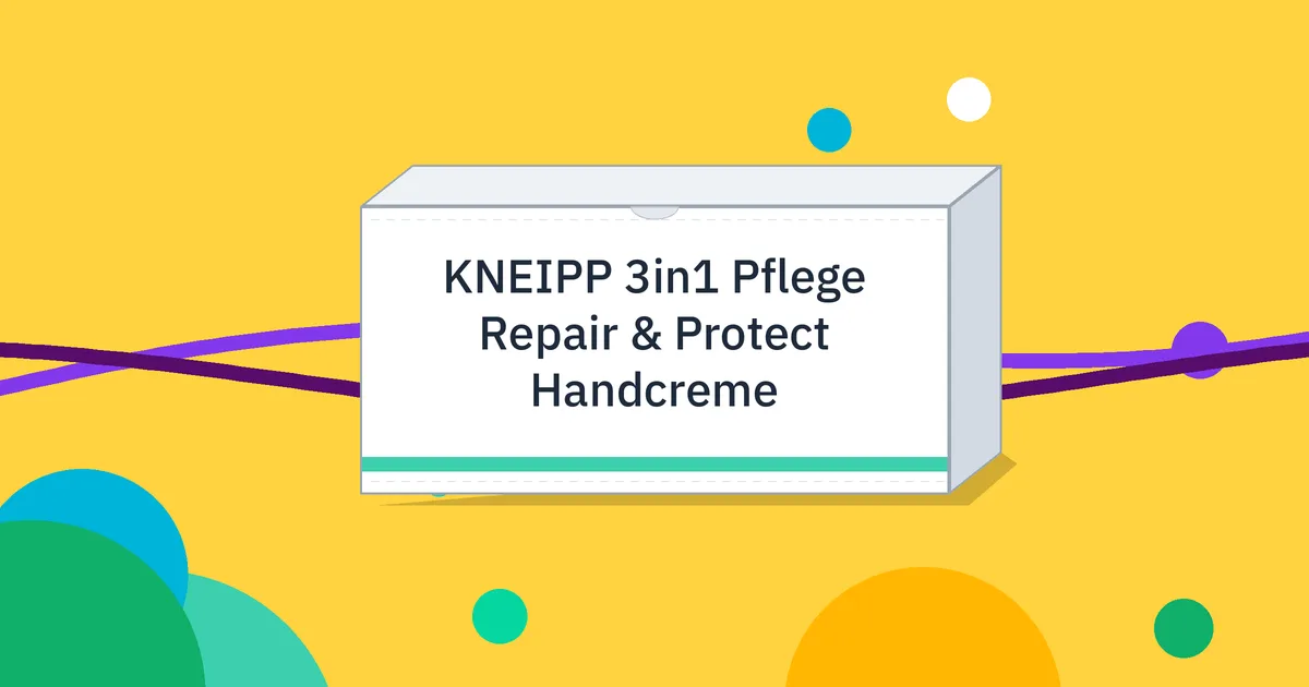Symbolbild: Packung mit der Aufschrift KNEIPP 3in1 Pflege Repair & Protect Handcreme (PZN 18031797) – Verfügbarkeit und Bezug in Apotheken in Frankfurt am Main