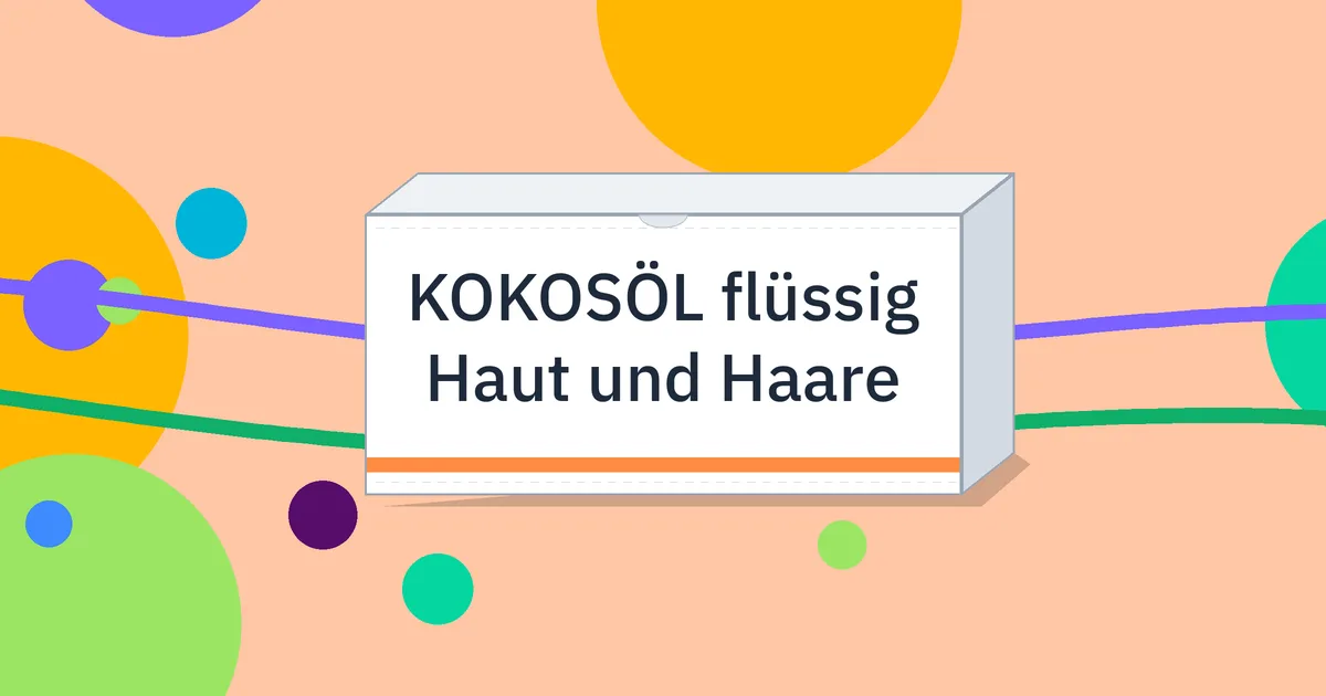 Symbolbild: Packung mit der Aufschrift KOKOSÖL flüssig Haut und Haare (PZN 11108255) – Verfügbarkeit und Bezug in Apotheken in Frankfurt am Main