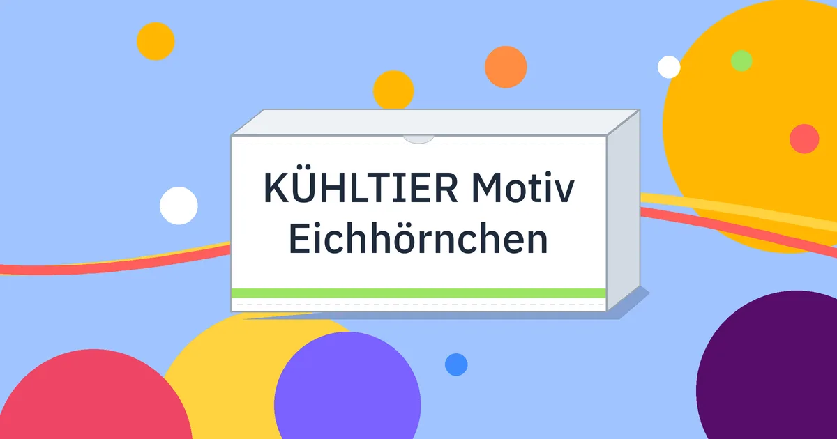 Symbolbild: Packung mit der Aufschrift KÜHLTIER Motiv Eichhörnchen (PZN 14143217) – Verfügbarkeit und Bezug in Apotheken in Frankfurt am Main