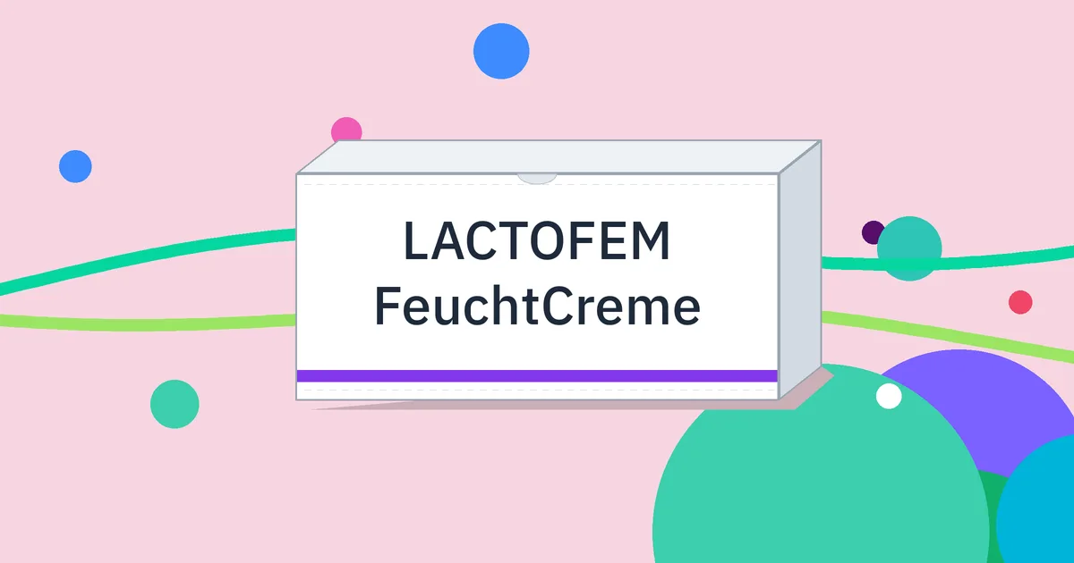 Symbolbild: Packung mit der Aufschrift LACTOFEM FeuchtCreme (PZN 12902127) – Verfügbarkeit und Bezug in Apotheken in Frankfurt am Main