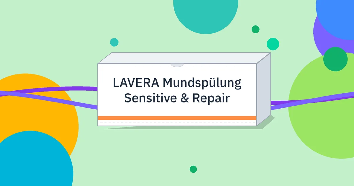 Symbolbild: Packung mit der Aufschrift LAVERA Mundspülung Sensitive & Repair (PZN 17928723) – Verfügbarkeit und Bezug in Apotheken in Frankfurt am Main
