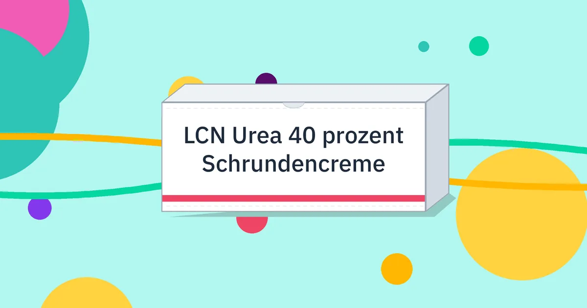 Symbolbild: Packung mit der Aufschrift LCN Urea 40 prozent Schrundencreme (PZN 20197364) – Verfügbarkeit und Bezug in Apotheken in Frankfurt am Main