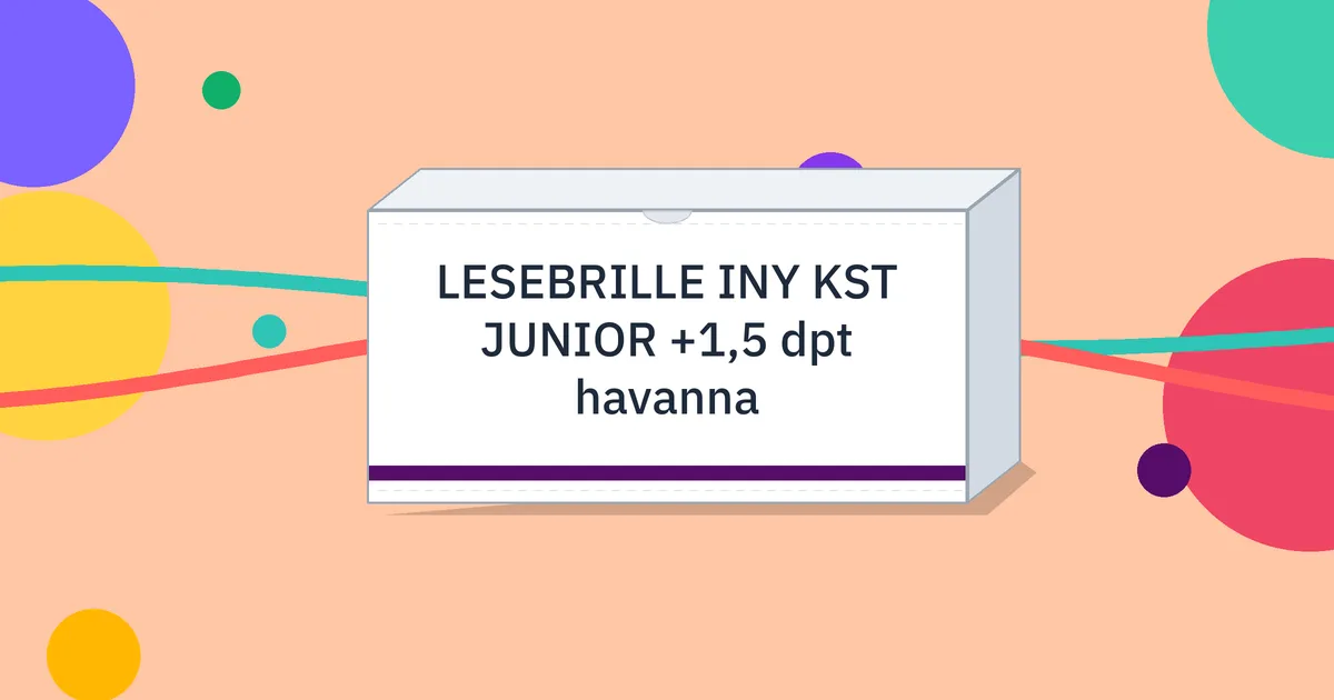 Symbolbild: Packung mit der Aufschrift LESEBRILLE INY KST JUNIOR +1,5 dpt havanna (PZN 19928526) – Verfügbarkeit und Bezug in Apotheken in Frankfurt am Main