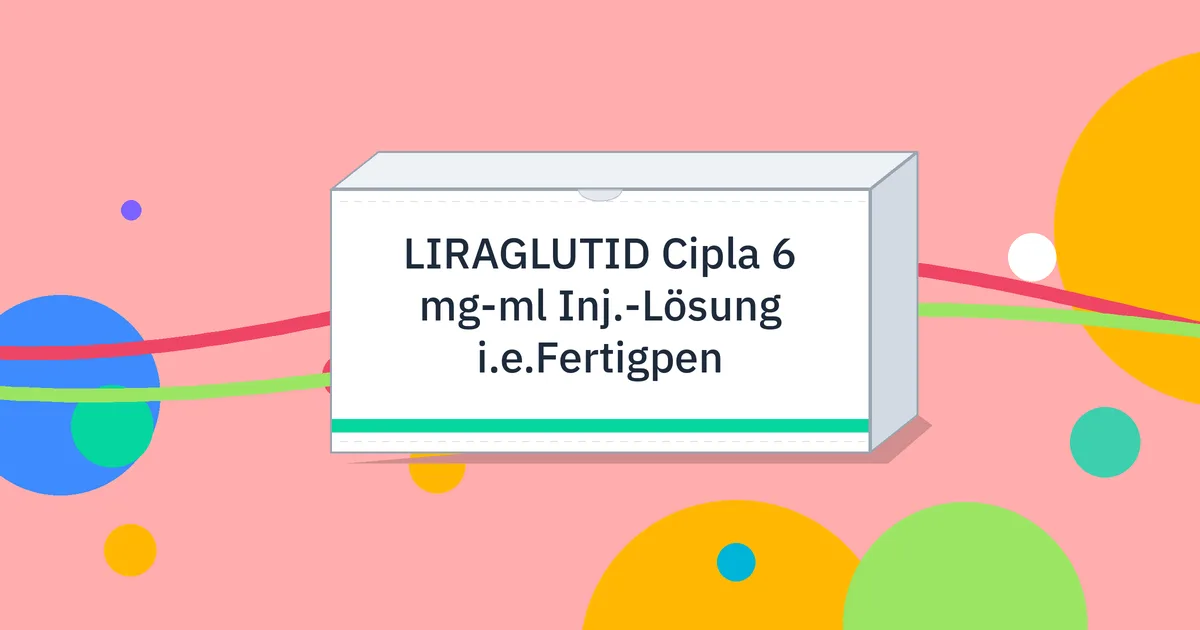 Symbolbild: Packung mit der Aufschrift LIRAGLUTID Cipla 6 mg-ml Inj.-Lösung i.e.Fertigpen (PZN 20229561) – Verfügbarkeit und Bezug in Apotheken in Frankfurt am Main