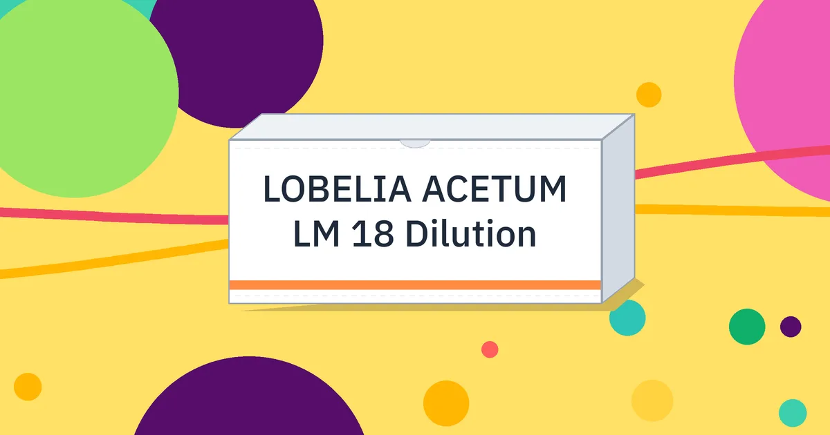 Symbolbild: Packung mit der Aufschrift LOBELIA ACETUM LM 18 Dilution (PZN 13532520) – Verfügbarkeit und Bezug in Apotheken in Frankfurt am Main