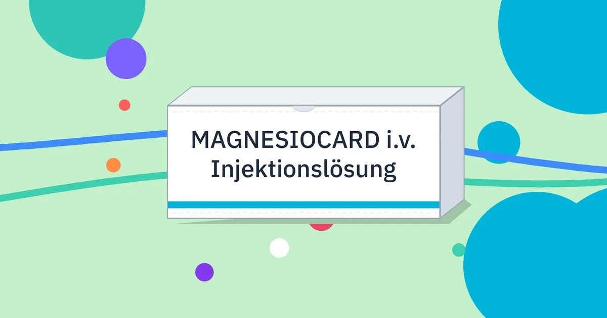Symbolbild: Packung mit der Aufschrift MAGNESIOCARD i.v. Injektionslösung (PZN 06158848) – Verfügbarkeit und Bezug in Apotheken in Frankfurt am Main