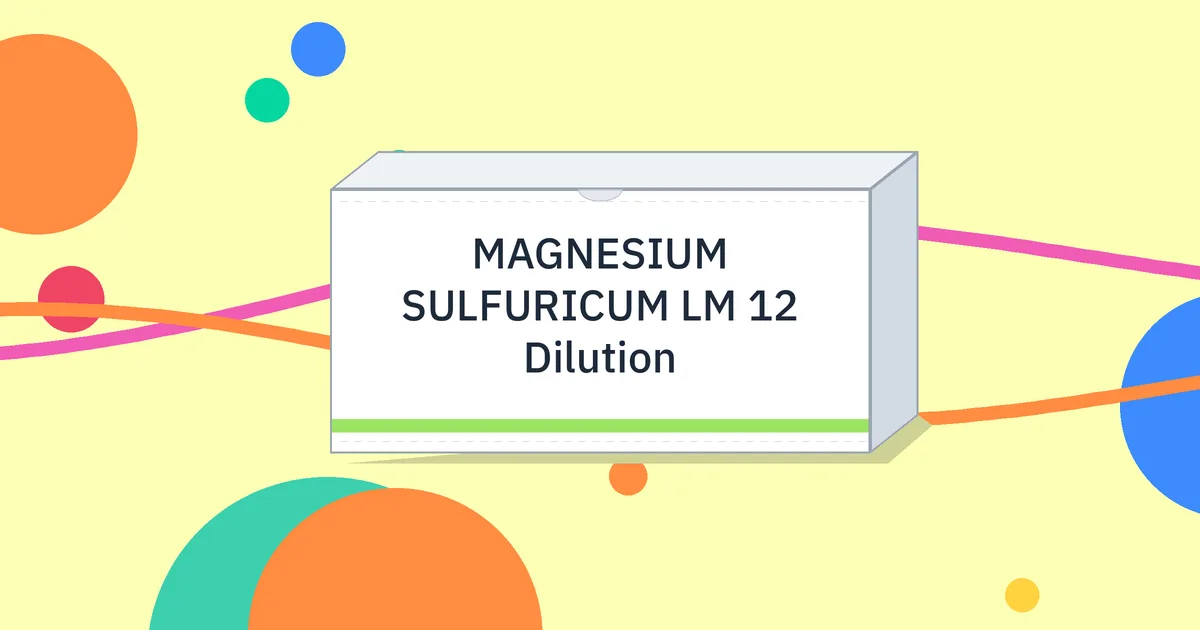 Symbolbild: Packung mit der Aufschrift MAGNESIUM SULFURICUM LM 12 Dilution (PZN 09430274) – Verfügbarkeit und Bezug in Apotheken in Frankfurt am Main
