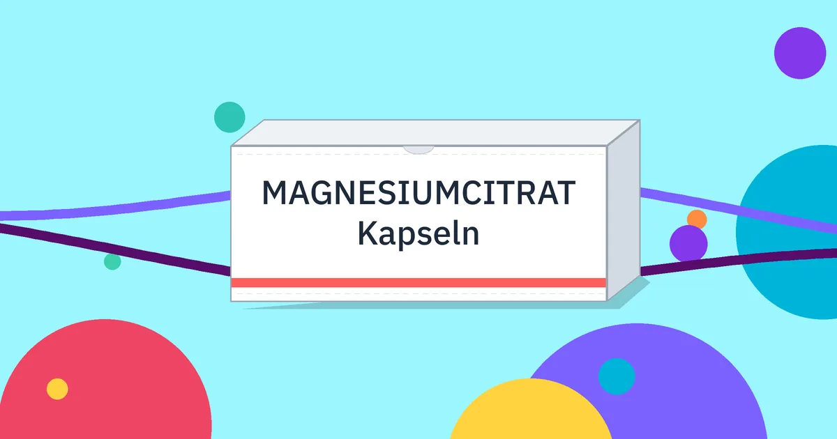 Symbolbild: Packung mit der Aufschrift MAGNESIUMCITRAT Kapseln (PZN 09607956) – Verfügbarkeit und Bezug in Apotheken in Frankfurt am Main