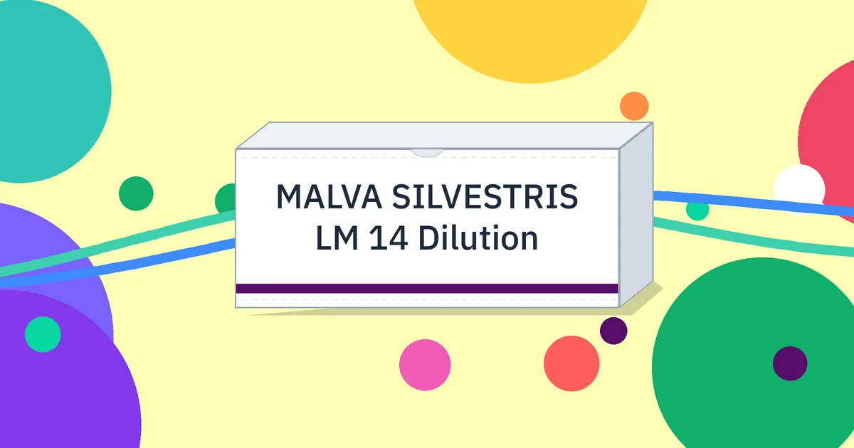 Symbolbild: Packung mit der Aufschrift MALVA SILVESTRIS LM 14 Dilution (PZN 13539901) – Verfügbarkeit und Bezug in Apotheken in Frankfurt am Main