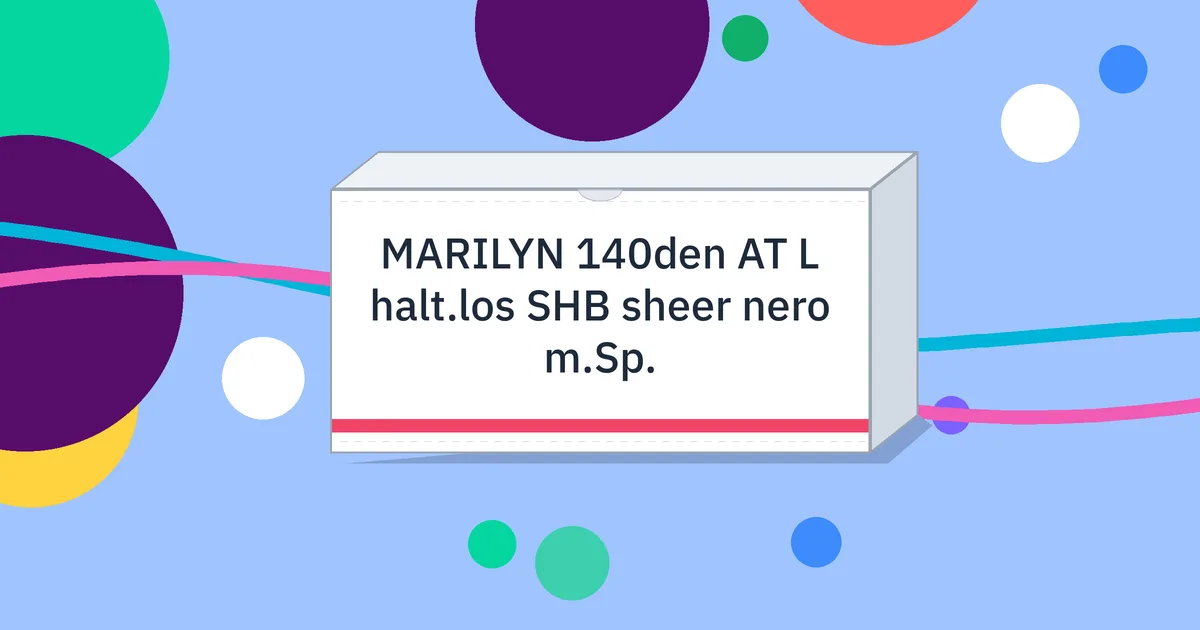Symbolbild: Packung mit der Aufschrift MARILYN 140den AT L halt.los SHB sheer nero m.Sp. (PZN 16186886) – Verfügbarkeit und Bezug in Apotheken in Frankfurt am Main