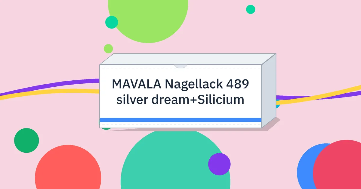 Symbolbild: Packung mit der Aufschrift MAVALA Nagellack 489 silver dream+Silicium (PZN 20124371) – Verfügbarkeit und Bezug in Apotheken in Frankfurt am Main