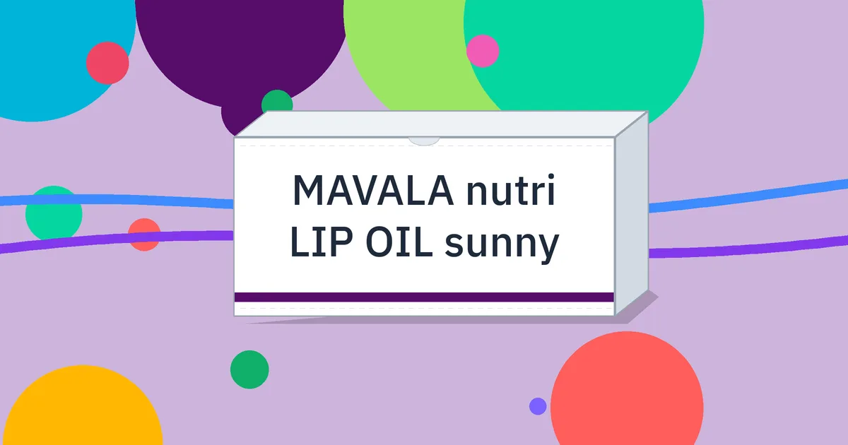 Symbolbild: Packung mit der Aufschrift MAVALA nutri LIP OIL sunny (PZN 20842149) – Verfügbarkeit und Bezug in Apotheken in Frankfurt am Main