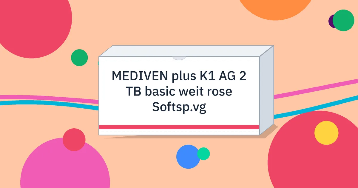 Symbolbild: Packung mit der Aufschrift MEDIVEN plus K1 AG 2 TB basic weit rose Softsp.vg (PZN 15058838) – Verfügbarkeit und Bezug in Apotheken in Frankfurt am Main
