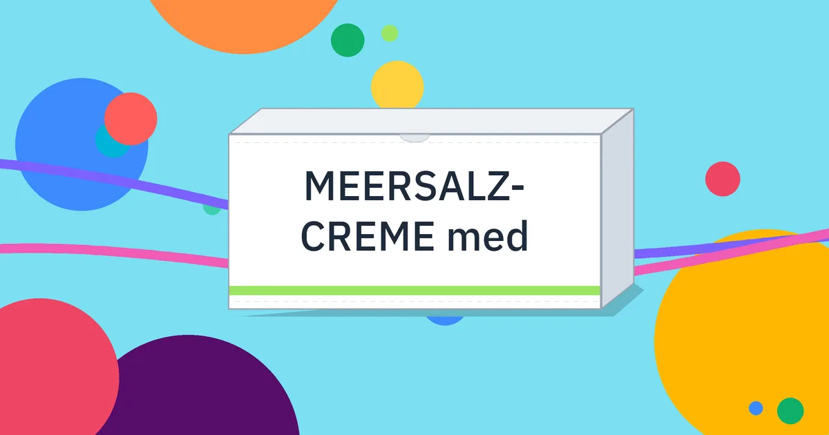Symbolbild: Packung mit der Aufschrift MEERSALZ-CREME med (PZN 11177049) – Verfügbarkeit und Bezug in Apotheken in Frankfurt am Main