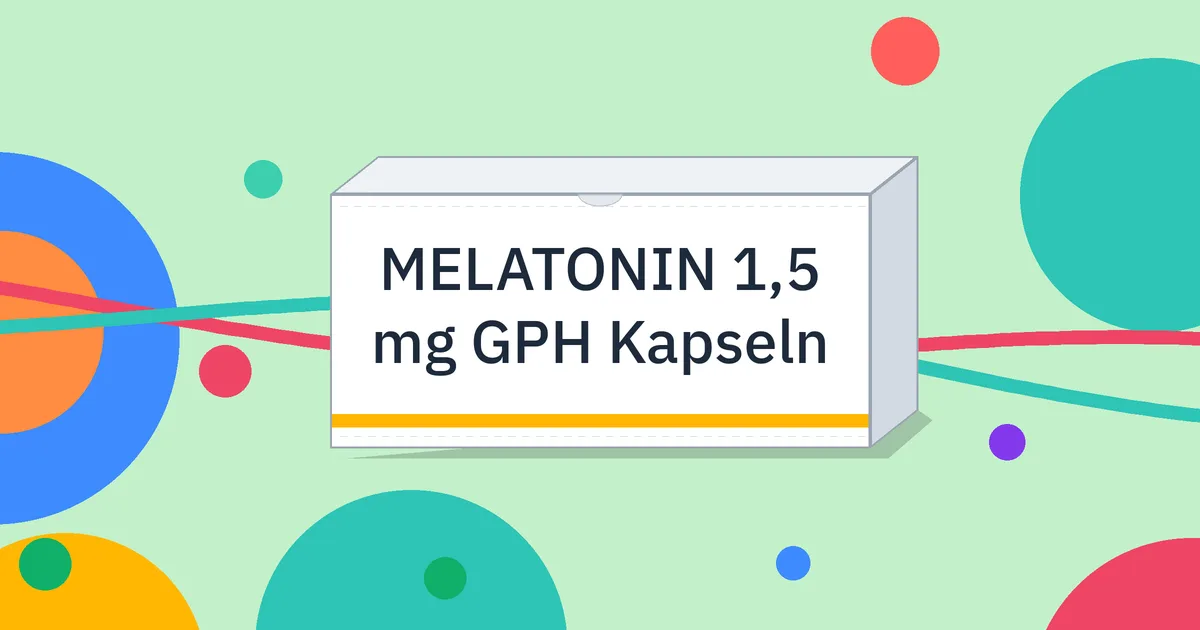 Symbolbild: Packung mit der Aufschrift MELATONIN 1,5 mg GPH Kapseln (PZN 11239075) – Verfügbarkeit und Bezug in Apotheken in Frankfurt am Main
