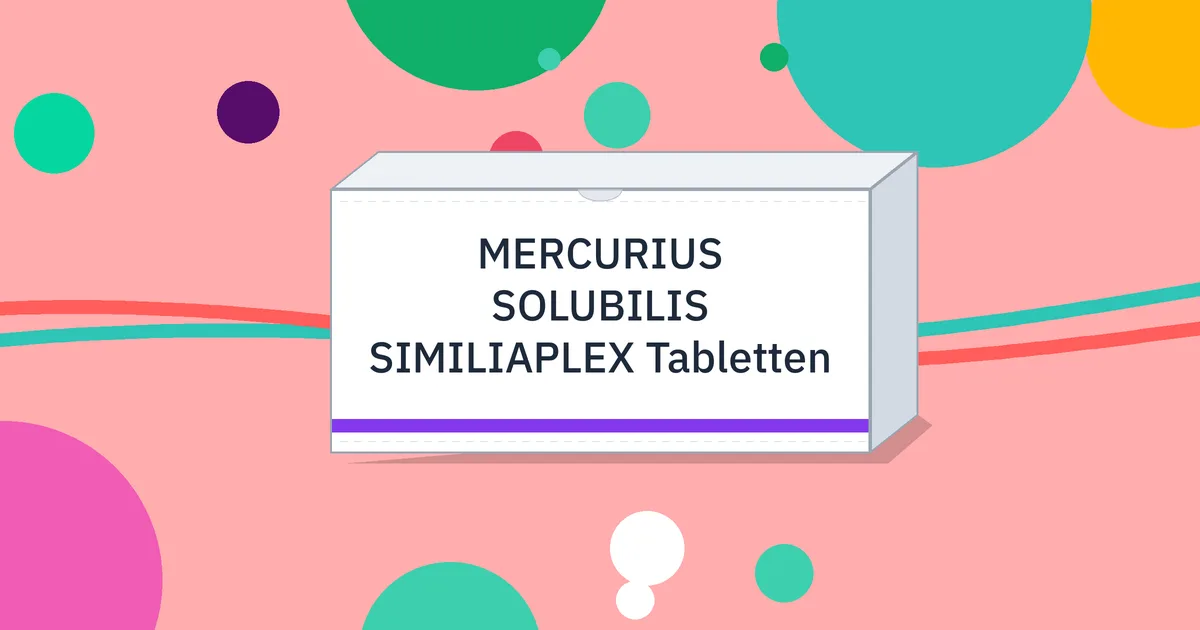 Symbolbild: Packung mit der Aufschrift MERCURIUS SOLUBILIS SIMILIAPLEX Tabletten (PZN 05463762) – Verfügbarkeit und Bezug in Apotheken in Frankfurt am Main