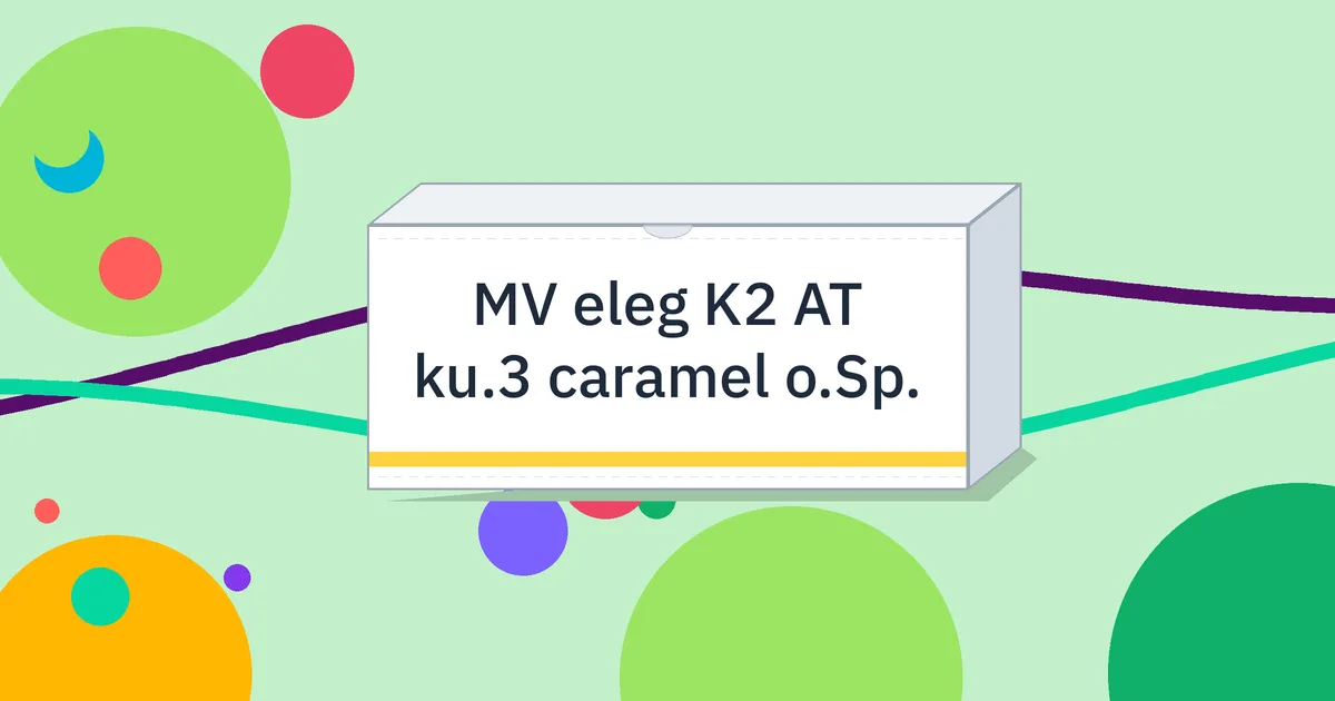 Symbolbild: Packung mit der Aufschrift MV eleg K2 AT ku.3 caramel o.Sp. (PZN 00529893) – Verfügbarkeit und Bezug in Apotheken in Frankfurt am Main