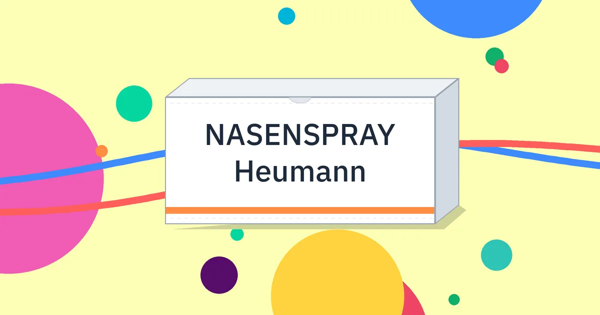 Symbolbild: Packung mit der Aufschrift NASENSPRAY Heumann (PZN 07334460) – Verfügbarkeit und Bezug in Apotheken in Frankfurt am Main