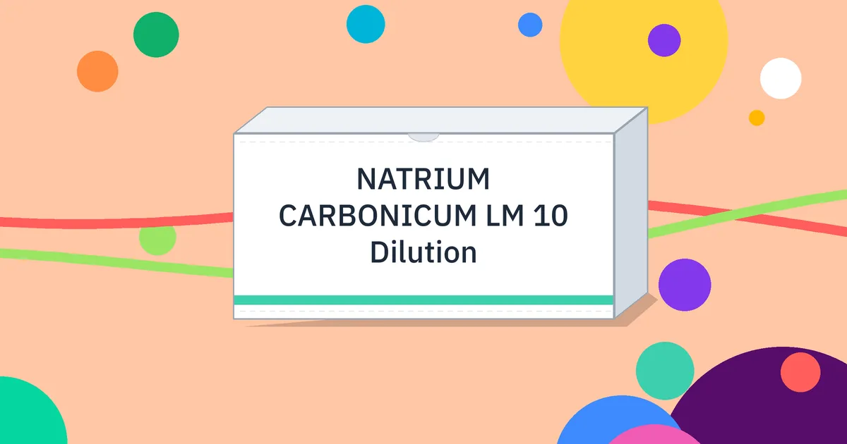 Symbolbild: Packung mit der Aufschrift NATRIUM CARBONICUM LM 10 Dilution (PZN 12961638) – Verfügbarkeit und Bezug in Apotheken in Frankfurt am Main