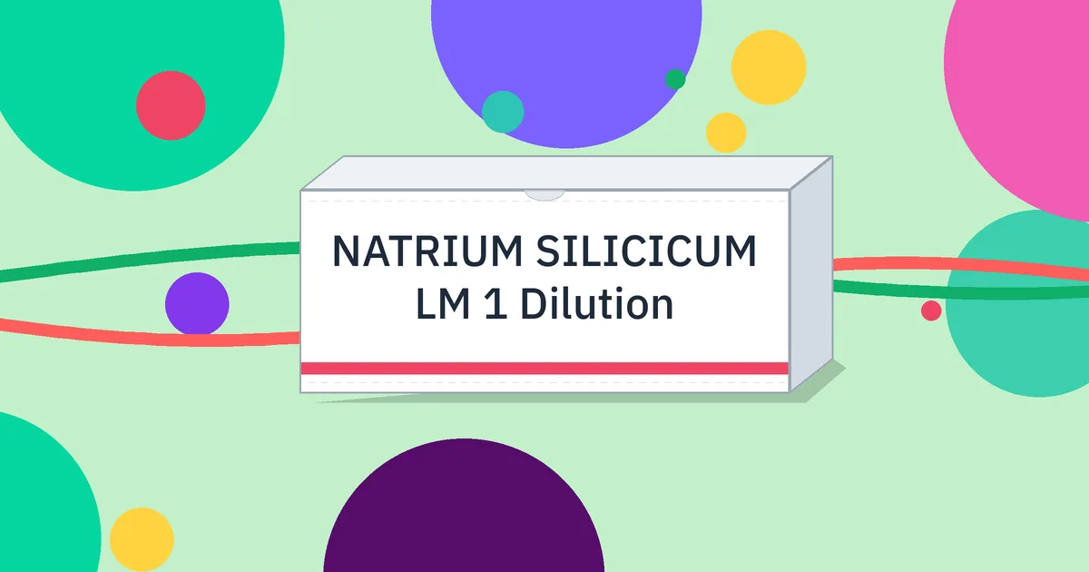Symbolbild: Packung mit der Aufschrift NATRIUM SILICICUM LM 1 Dilution (PZN 12966759) – Verfügbarkeit und Bezug in Apotheken in Frankfurt am Main