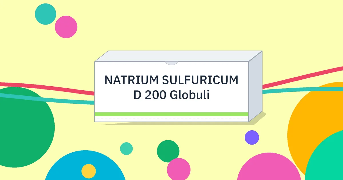 Symbolbild: Packung mit der Aufschrift NATRIUM SULFURICUM D 200 Globuli (PZN 04229171) – Verfügbarkeit und Bezug in Apotheken in Frankfurt am Main