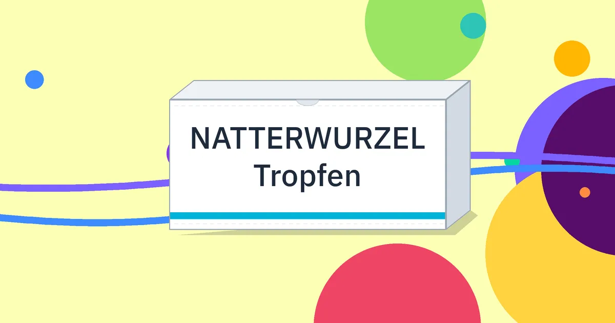 Symbolbild: Packung mit der Aufschrift NATTERWURZEL Tropfen (PZN 19141795) – Verfügbarkeit und Bezug in Apotheken in Frankfurt am Main