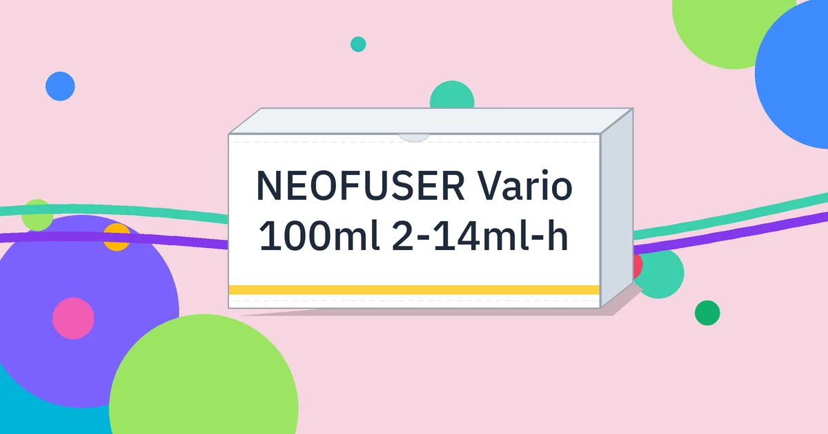 Symbolbild: Packung mit der Aufschrift NEOFUSER Vario 100ml 2-14ml-h (PZN 16512423) – Verfügbarkeit und Bezug in Apotheken in Frankfurt am Main