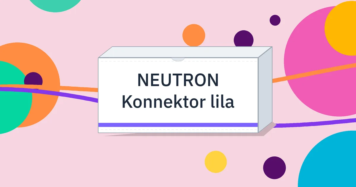 Symbolbild: Packung mit der Aufschrift NEUTRON Konnektor lila (PZN 14180164) – Verfügbarkeit und Bezug in Apotheken in Frankfurt am Main