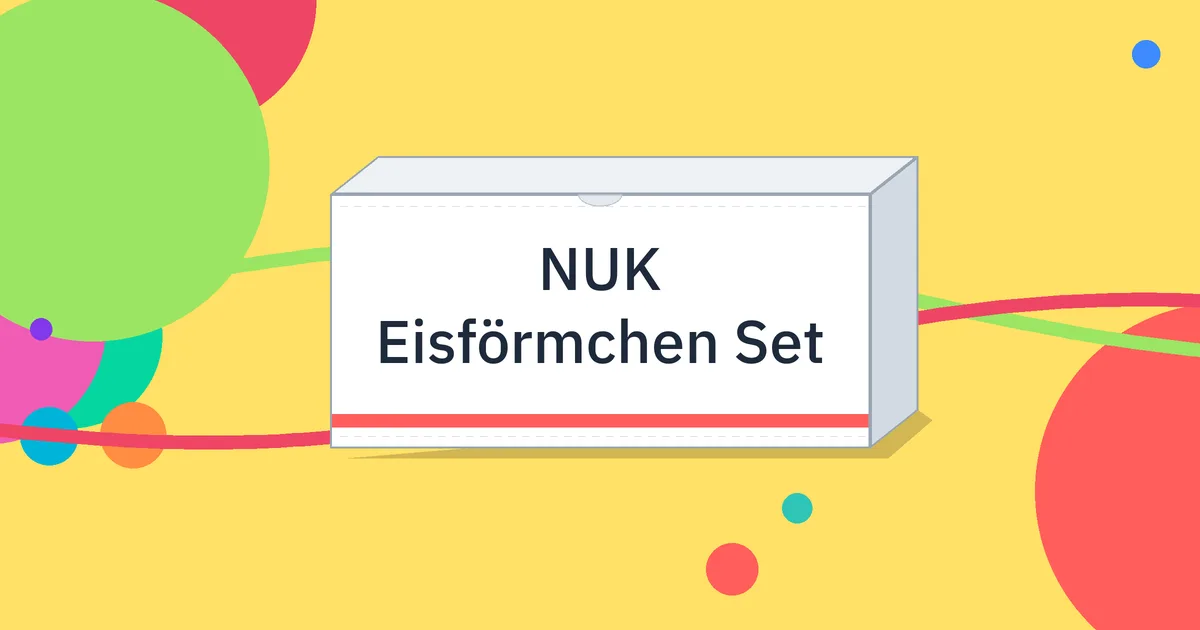 Symbolbild: Packung mit der Aufschrift NUK Eisförmchen Set (PZN 02405244) – Verfügbarkeit und Bezug in Apotheken in Frankfurt am Main