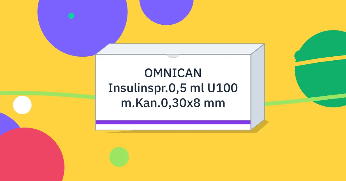 Symbolbild: Packung mit der Aufschrift OMNICAN Insulinspr.0,5 ml U100 m.Kan.0,30x8 mm (PZN 15746372) – Verfügbarkeit und Bezug in Apotheken in Frankfurt am Main