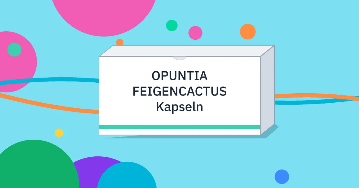 Symbolbild: Packung mit der Aufschrift OPUNTIA FEIGENCACTUS Kapseln (PZN 07660774) – Verfügbarkeit und Bezug in Apotheken in Frankfurt am Main