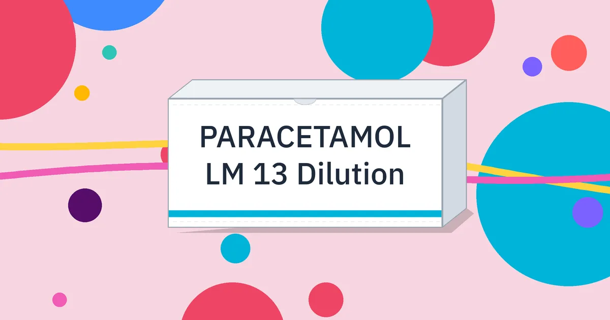 Symbolbild: Packung mit der Aufschrift PARACETAMOL LM 13 Dilution (PZN 12976321) – Verfügbarkeit und Bezug in Apotheken in Frankfurt am Main