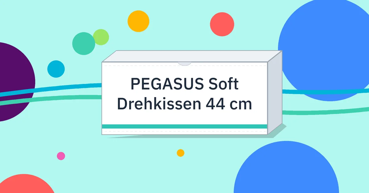 Symbolbild: Packung mit der Aufschrift PEGASUS Soft Drehkissen 44 cm (PZN 05352614) – Verfügbarkeit und Bezug in Apotheken in Frankfurt am Main
