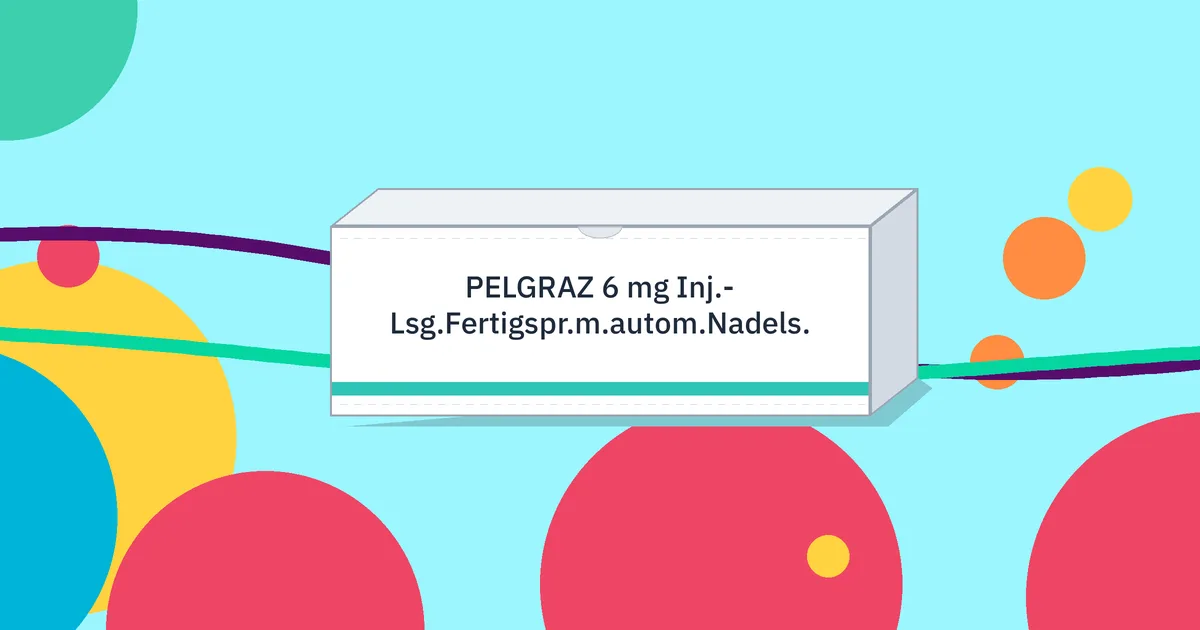 Symbolbild: Packung mit der Aufschrift PELGRAZ 6 mg Inj.-Lsg.Fertigspr.m.autom.Nadels. (PZN 15371400) – Verfügbarkeit und Bezug in Apotheken in Frankfurt am Main