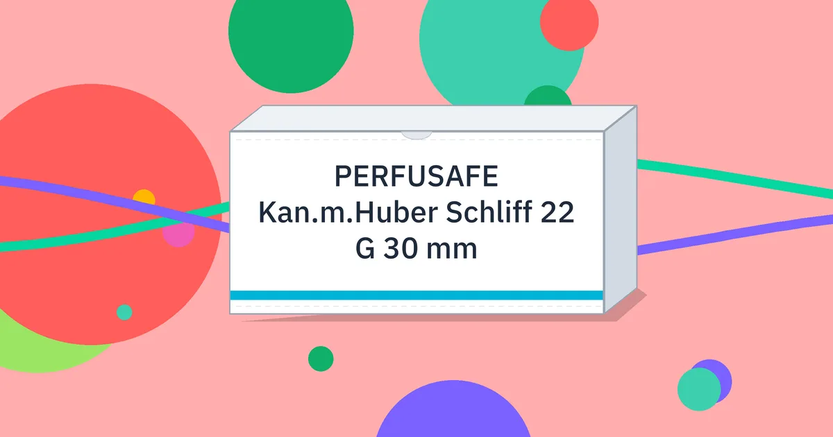 Symbolbild: Packung mit der Aufschrift PERFUSAFE Kan.m.Huber Schliff 22 G 30 mm (PZN 13866215) – Verfügbarkeit und Bezug in Apotheken in Frankfurt am Main