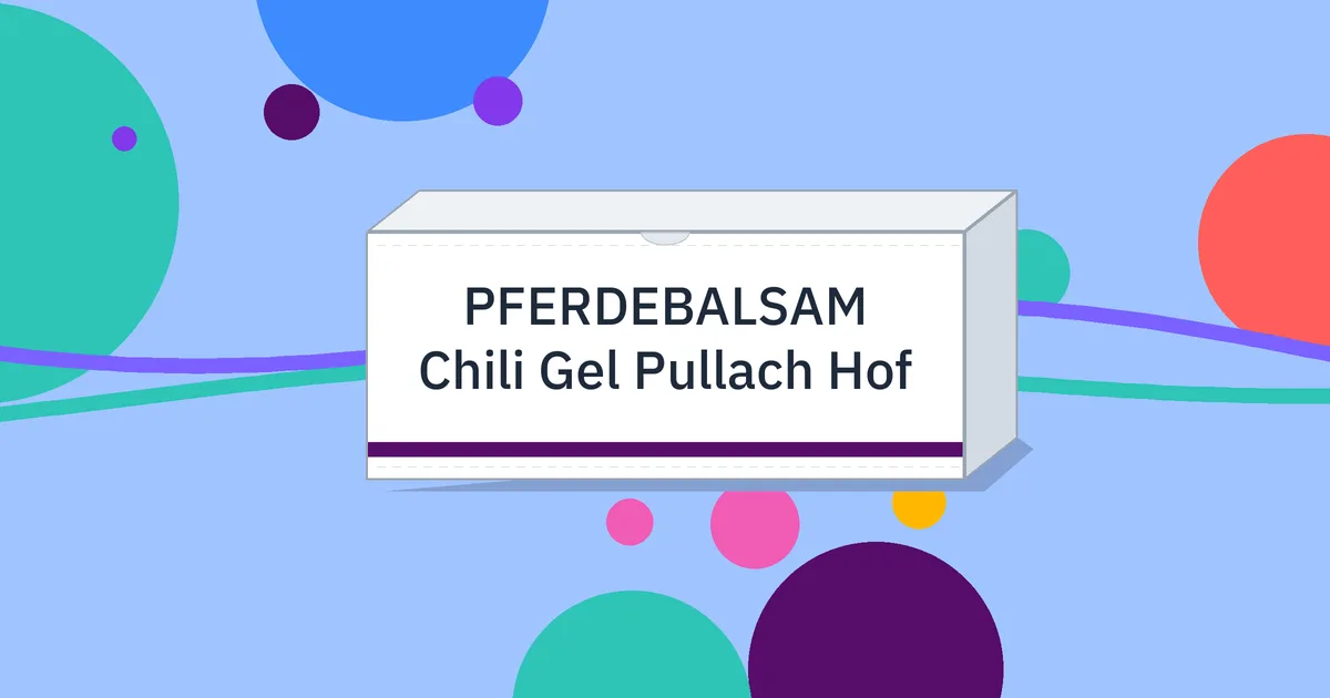 Symbolbild: Packung mit der Aufschrift PFERDEBALSAM Chili Gel Pullach Hof (PZN 18662204) – Verfügbarkeit und Bezug in Apotheken in Frankfurt am Main