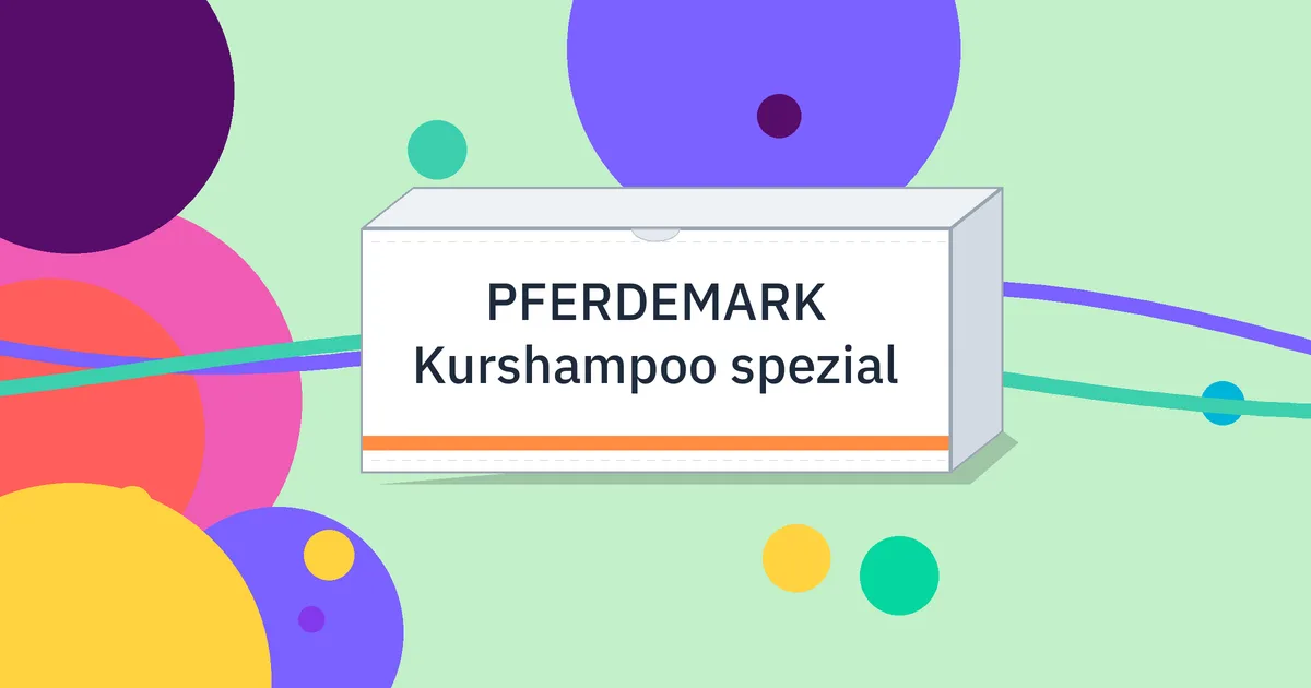 Symbolbild: Packung mit der Aufschrift PFERDEMARK Kurshampoo spezial (PZN 03087929) – Verfügbarkeit und Bezug in Apotheken in Frankfurt am Main