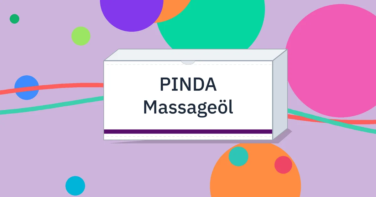 Symbolbild: Packung mit der Aufschrift PINDA Massageöl (PZN 16357543) – Verfügbarkeit und Bezug in Apotheken in Frankfurt am Main