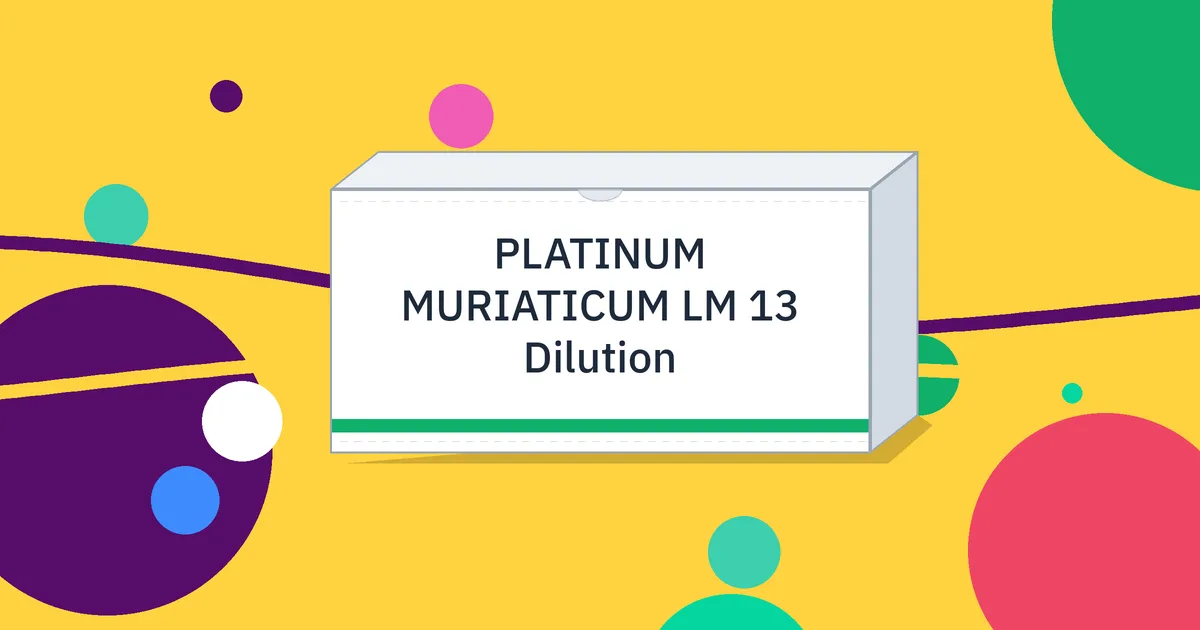 Symbolbild: Packung mit der Aufschrift PLATINUM MURIATICUM LM 13 Dilution (PZN 13648062) – Verfügbarkeit und Bezug in Apotheken in Frankfurt am Main
