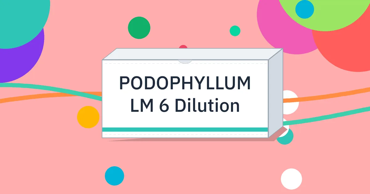 Symbolbild: Packung mit der Aufschrift PODOPHYLLUM LM 6 Dilution (PZN 02603381) – Verfügbarkeit und Bezug in Apotheken in Frankfurt am Main