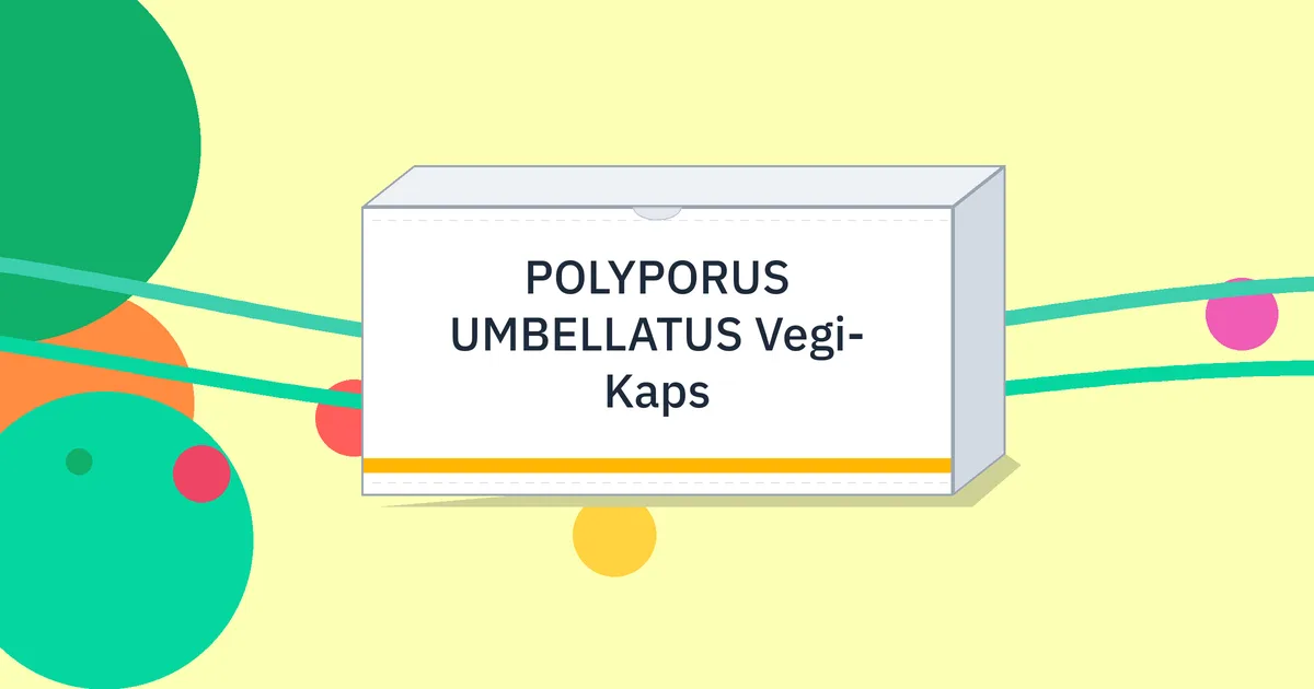 Symbolbild: Packung mit der Aufschrift POLYPORUS UMBELLATUS Vegi-Kaps (PZN 06922574) – Verfügbarkeit und Bezug in Apotheken in Frankfurt am Main