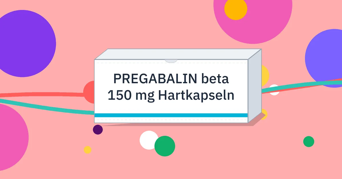 Symbolbild: Packung mit der Aufschrift PREGABALIN beta 150 mg Hartkapseln (PZN 10810616) – Verfügbarkeit und Bezug in Apotheken in Frankfurt am Main