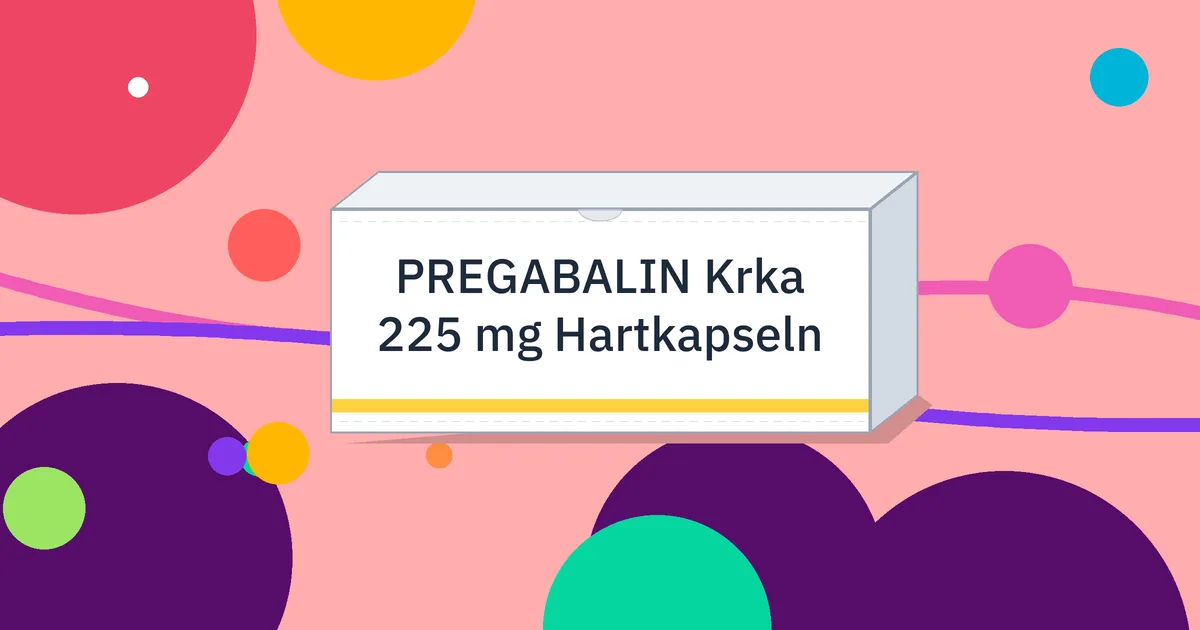 Symbolbild: Packung mit der Aufschrift PREGABALIN Krka 225 mg Hartkapseln (PZN 16387952) – Verfügbarkeit und Bezug in Apotheken in Frankfurt am Main