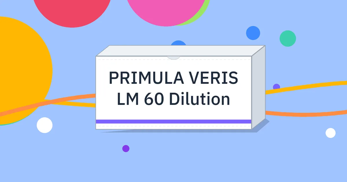 Symbolbild: Packung mit der Aufschrift PRIMULA VERIS LM 60 Dilution (PZN 13667763) – Verfügbarkeit und Bezug in Apotheken in Frankfurt am Main