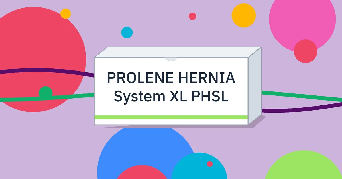 Symbolbild: Packung mit der Aufschrift PROLENE HERNIA System XL PHSL (PZN 20855471) – Verfügbarkeit und Bezug in Apotheken in Frankfurt am Main
