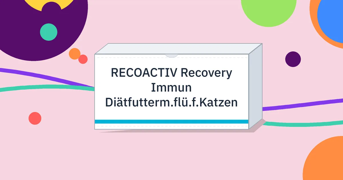 Symbolbild: Packung mit der Aufschrift RECOACTIV Recovery Immun Diätfutterm.flü.f.Katzen (PZN 15875201) – Verfügbarkeit und Bezug in Apotheken in Frankfurt am Main