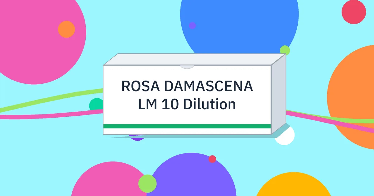 Symbolbild: Packung mit der Aufschrift ROSA DAMASCENA LM 10 Dilution (PZN 13056249) – Verfügbarkeit und Bezug in Apotheken in Frankfurt am Main